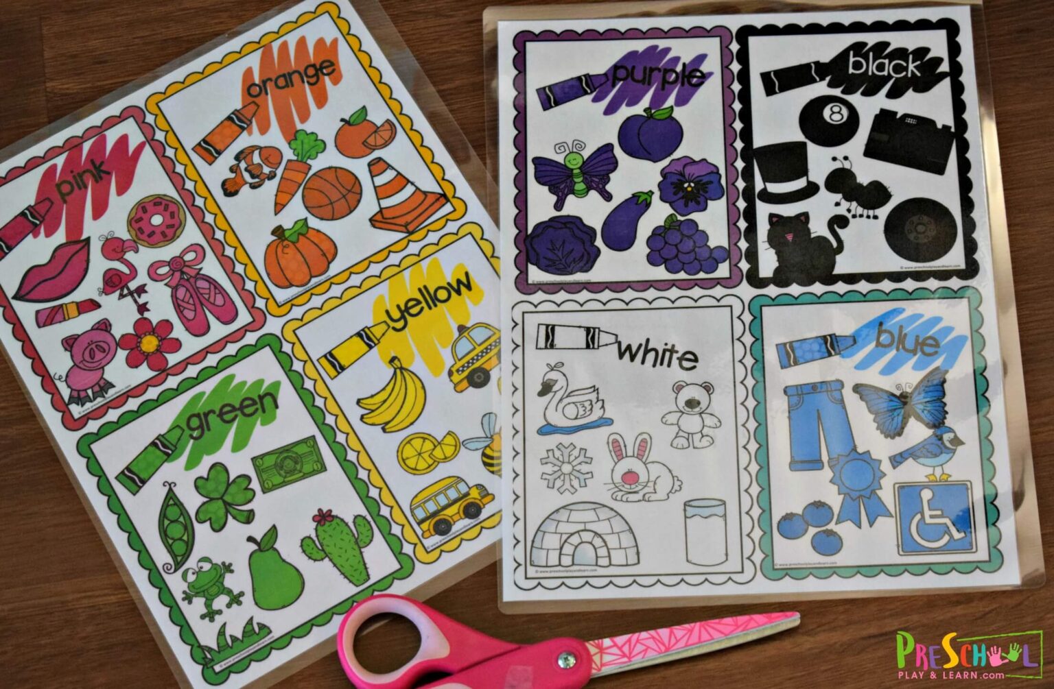 FREE Printable Color Flashcards for Kids