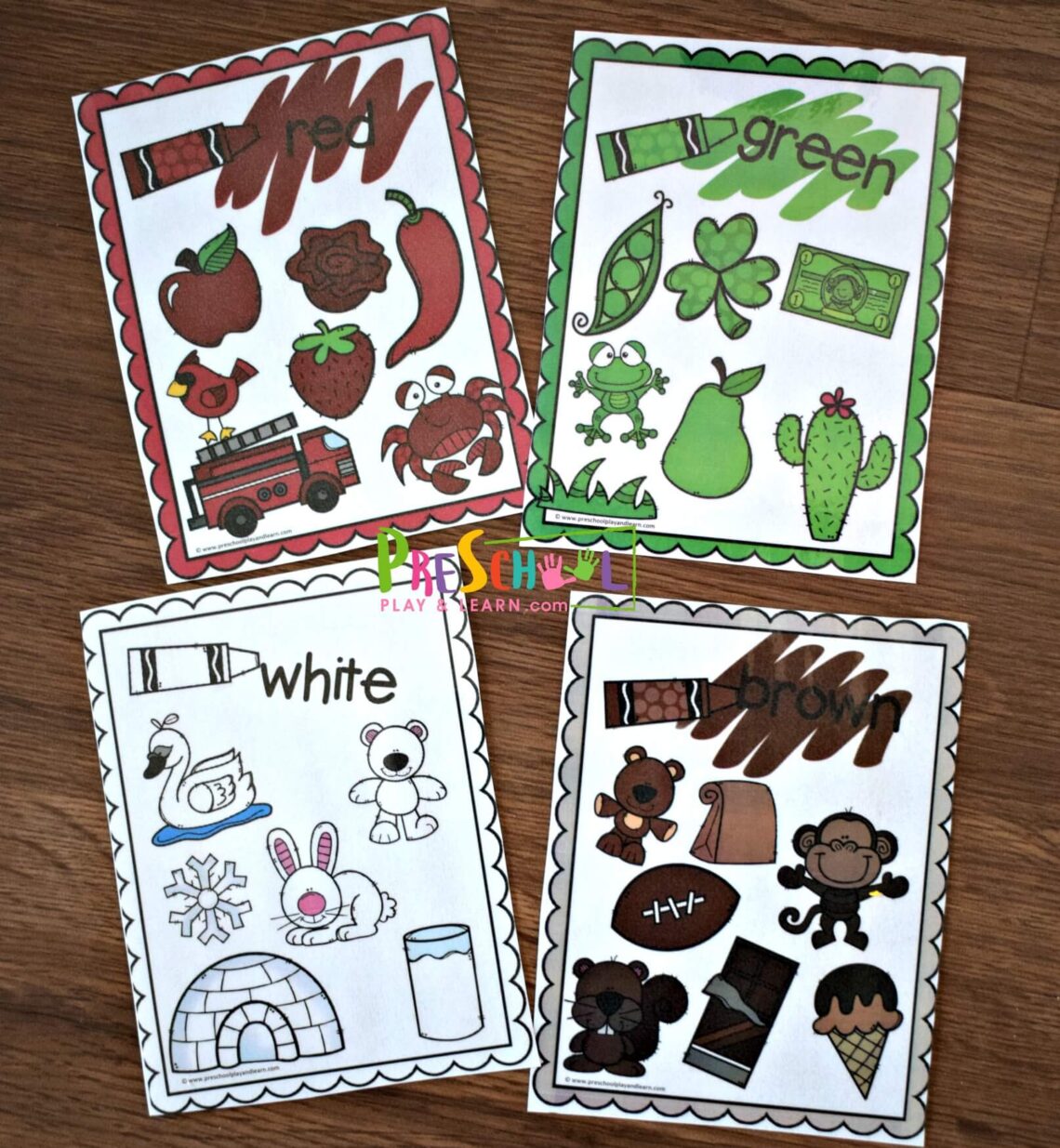 FREE Printable Color Flashcards for Kids