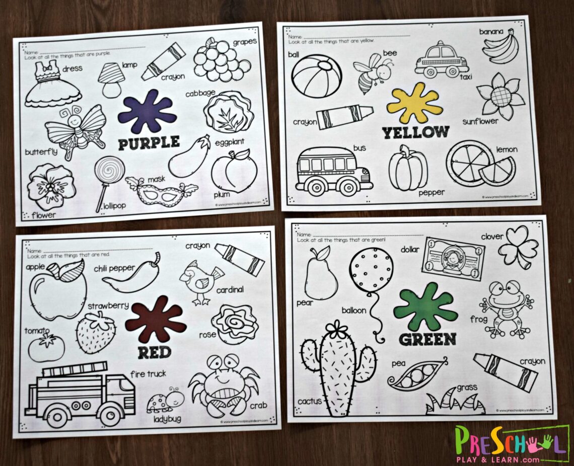 TONS of FREE Printable Preschool Worksheets