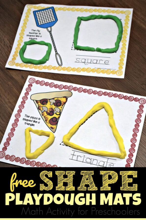 FREE Printables Shape Flashcards and Scavenger Hunt Preschool Activity