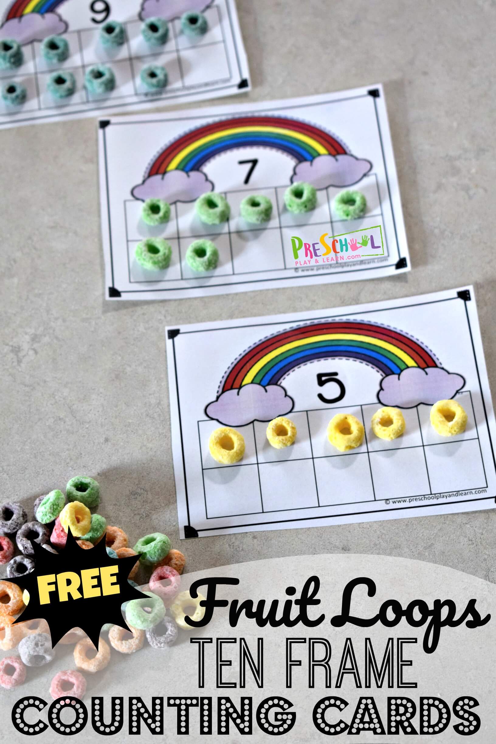 FREE Marshmallow Ten Frame Printable Activity