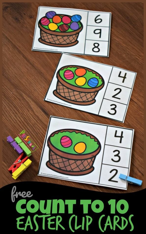 🌈 FREE Printable Fruit Loops Preschool Ten Frame Math Activity