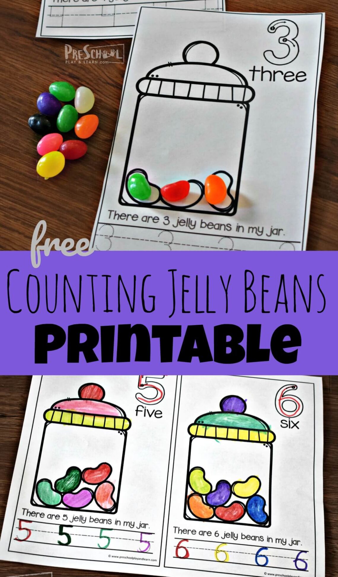 FREE Counting Jelly Beans Early Reader