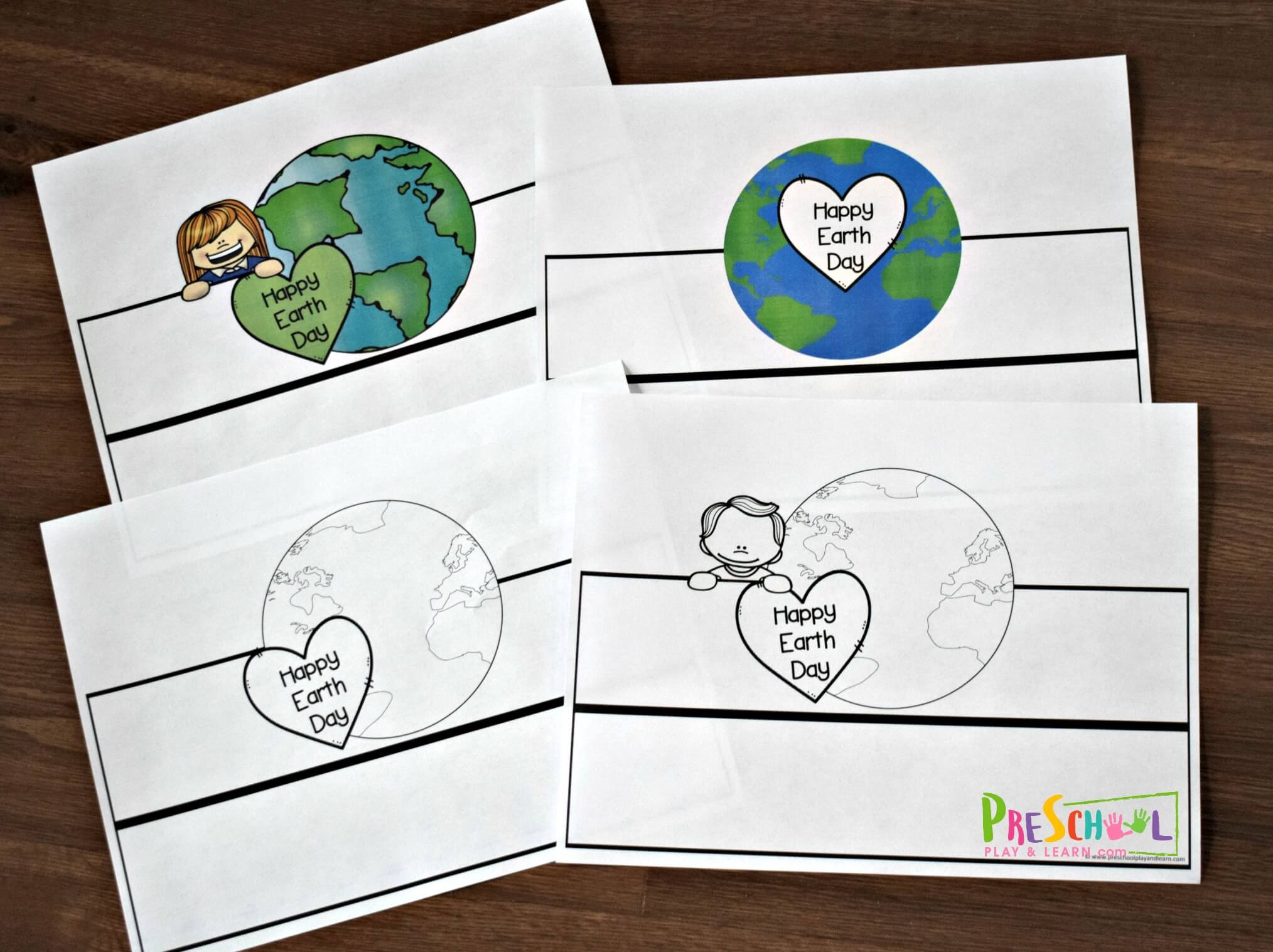 🌎 FREE Printable Earth Day Hats Craft Activity for Kids