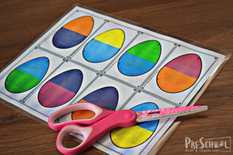 Easter Egg Visual Discrimination Activity for Preschoolers & Kindergartners
