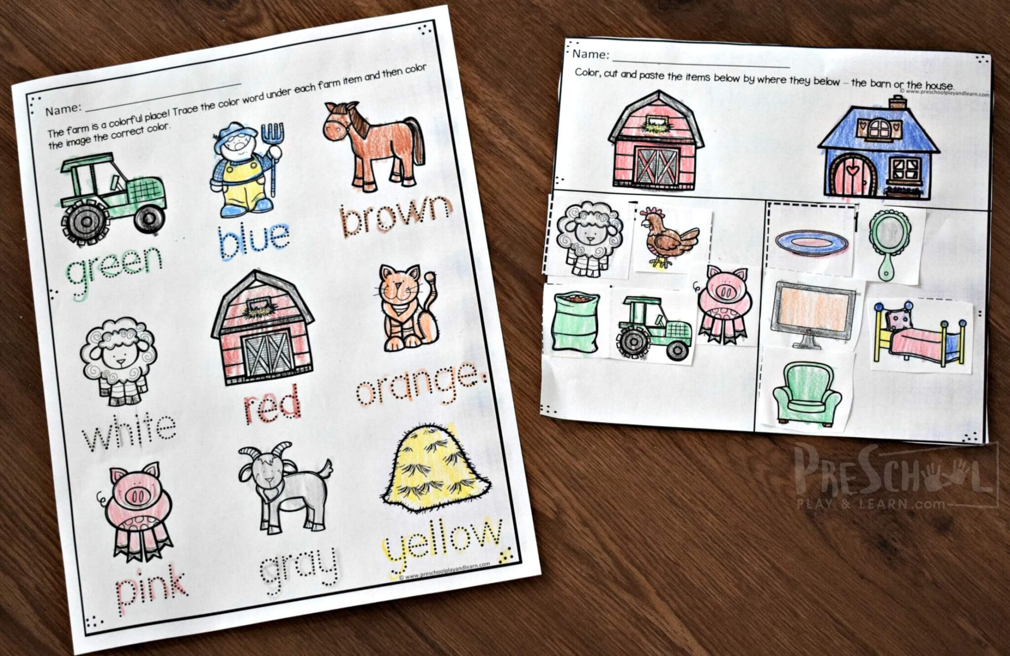 🚜 FREE Printable Farm Worksheets and Activities for Preschool