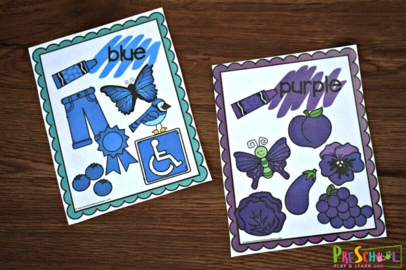 FREE Printable Color Flashcards for Kids