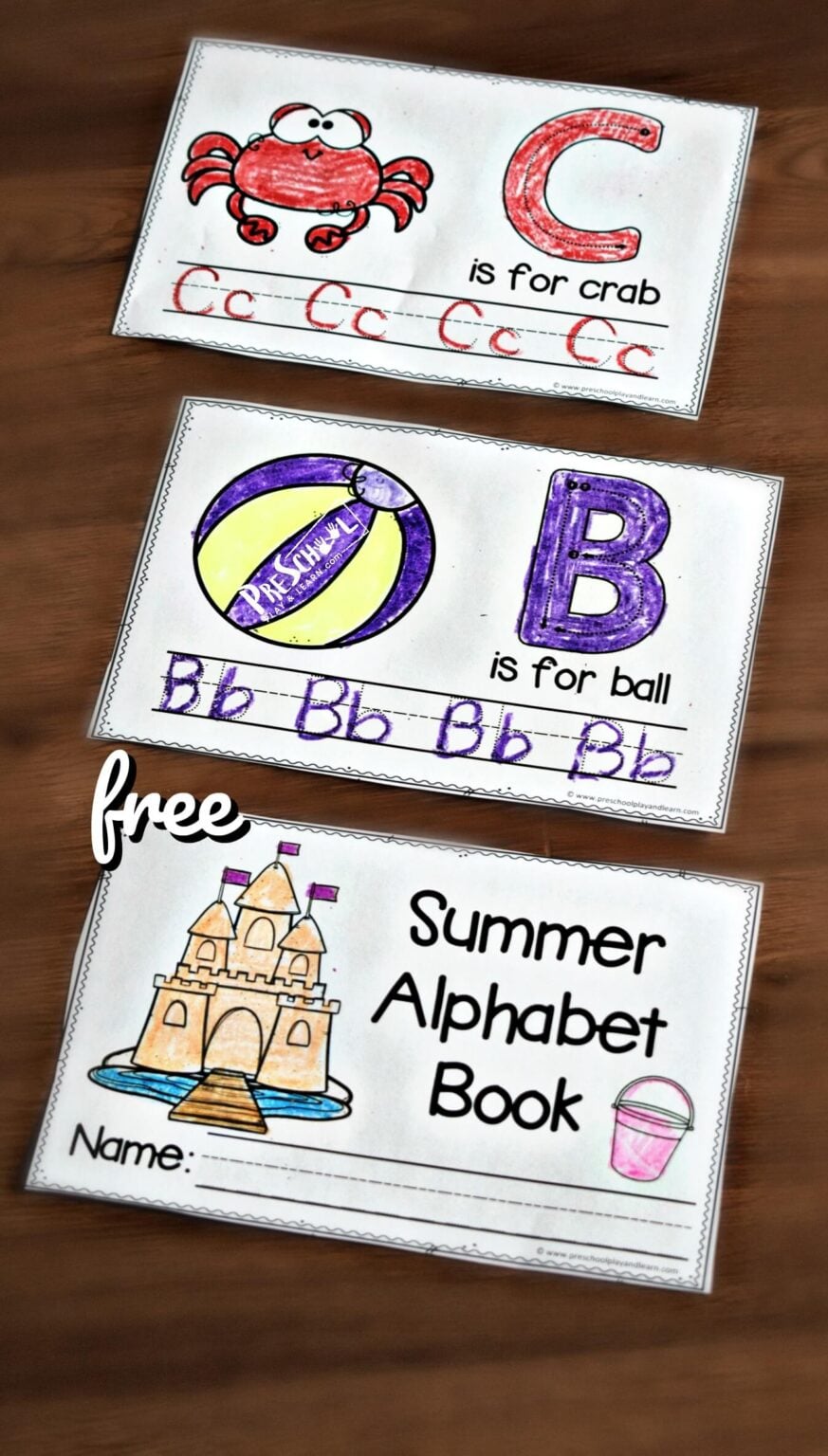 😎 FREE Summer Worksheets for Preschool