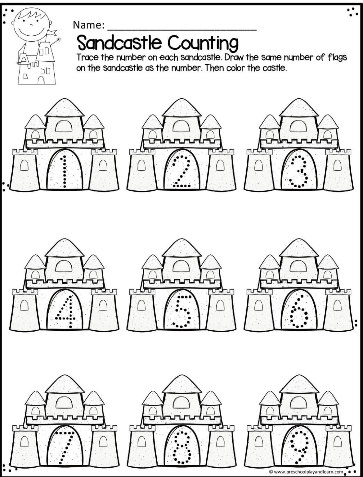 FREE Printable Summer Math Worksheets For Preschool FREE Printable Summer Math Worksheets For Preschool