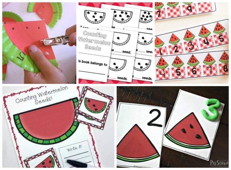 🍉 Watermelon Day Crafts and Activities for Preschoolers
