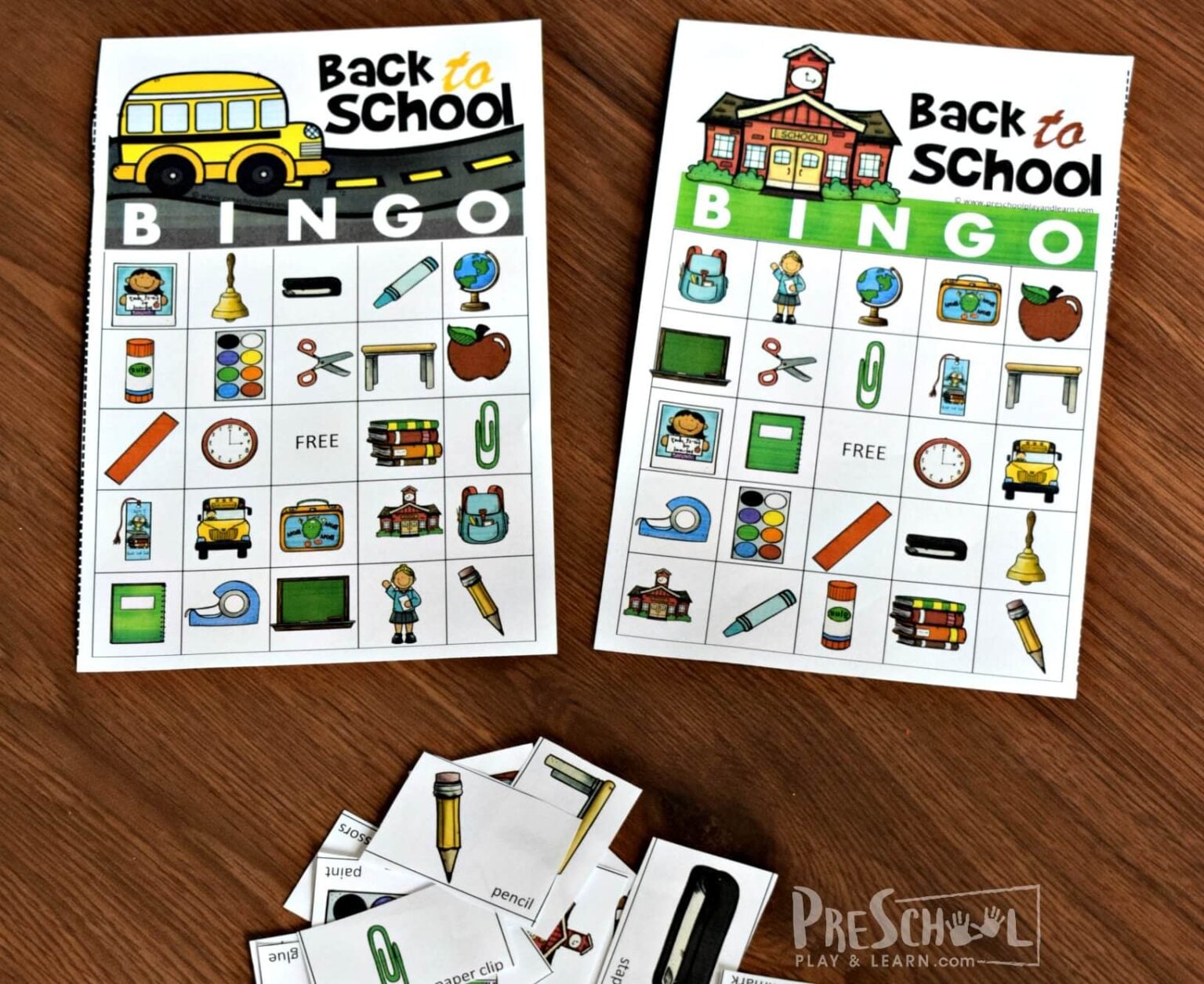 FREE Printable Back to School BINGO Game