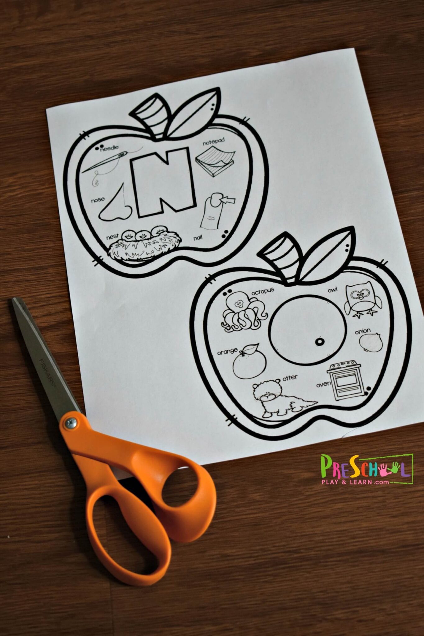 A is for Apple Printable Book (Free Beginning Sounds Activity)