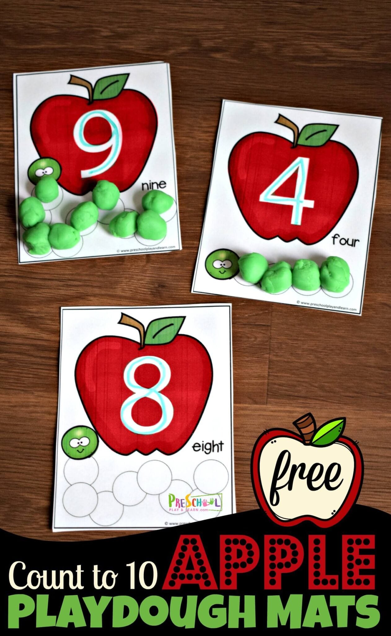 Free Printable Traceable Alphabet Apple Cards
