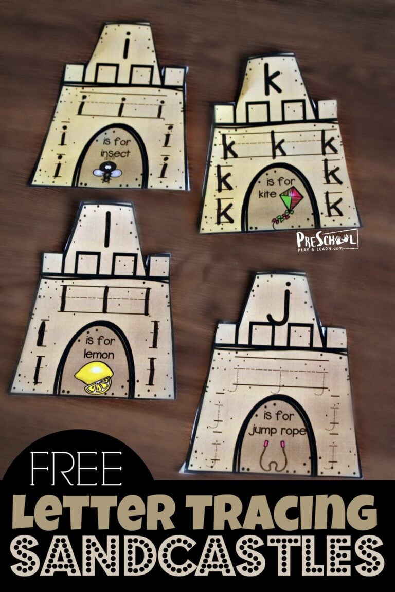 🍦 FREE Printable Summer Math Worksheets for Preschool