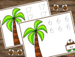 🥥 FREE Coconut Counting Printable Activity for Summer