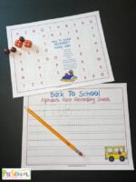 FREE Printable Back to School Alphabet Race Game