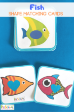 🐠 FREE Printable Fish Shape Matching Game