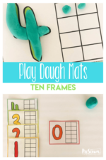 FREE Ten Frame Template Playdough Mats Activity