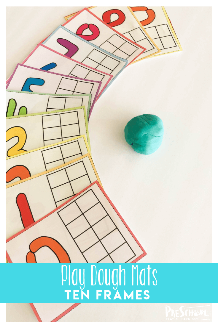 FREE Ten Frame Template Playdough Mats Activity