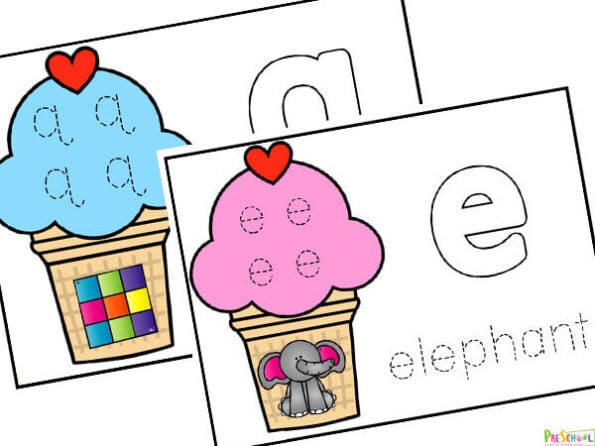 FREE Ice Cream Alphabet Printables - Summer Activities for Preschool