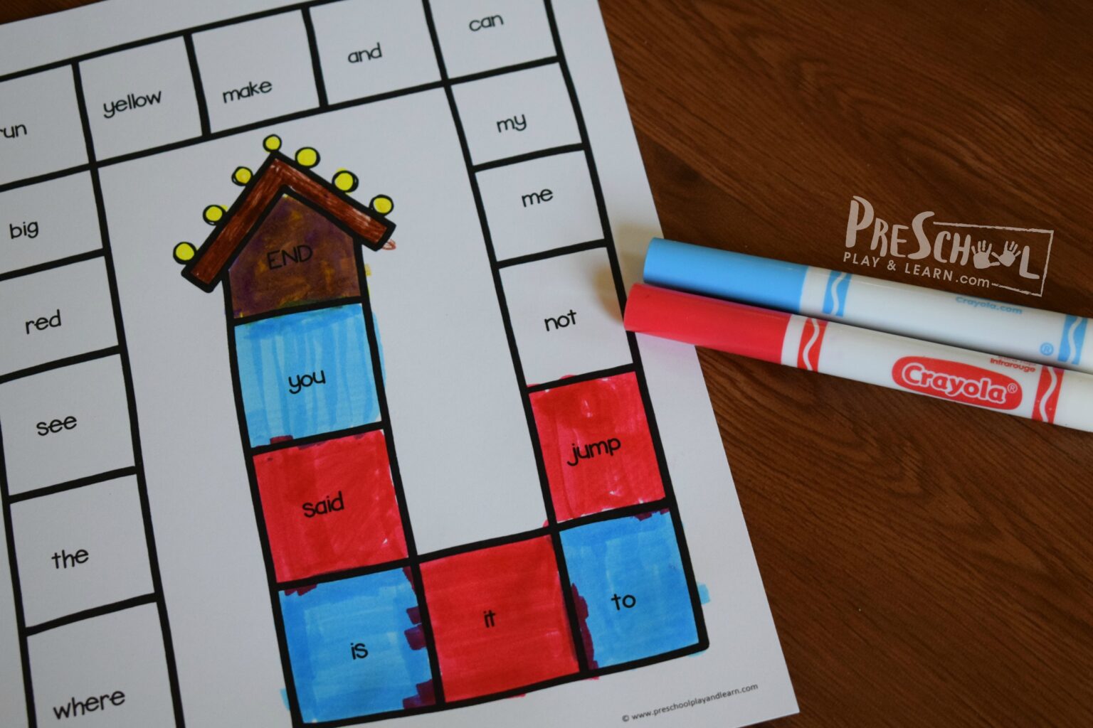 🎄 FREE Printable Christmas Sight Word Games for Preschoolers