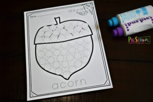 🍂 Simple Do a Dot FREE Printable Worksheets for Fall