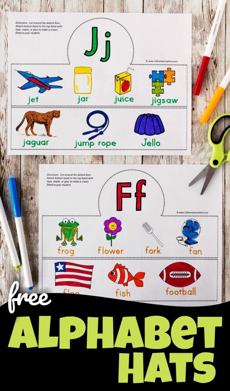 First Day of Preschool Back to School Hats - FREE Printable