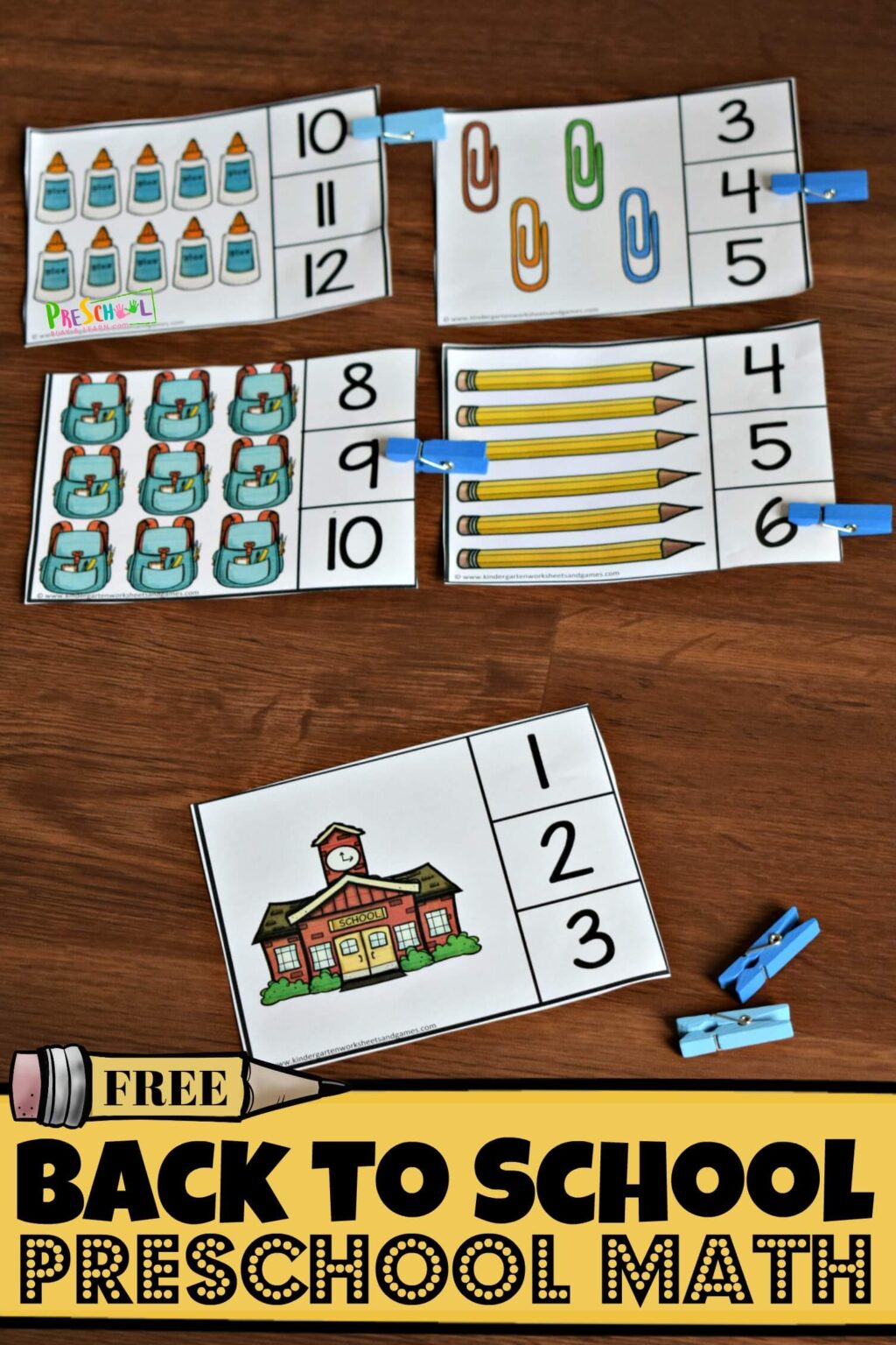 FREE All About Me Preschool Printable Worksheets