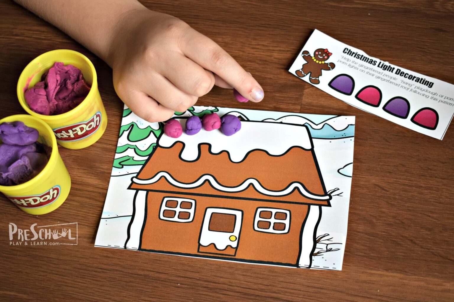 🎄 Patterns with Christmas Lights - FREE Printable Math Activities