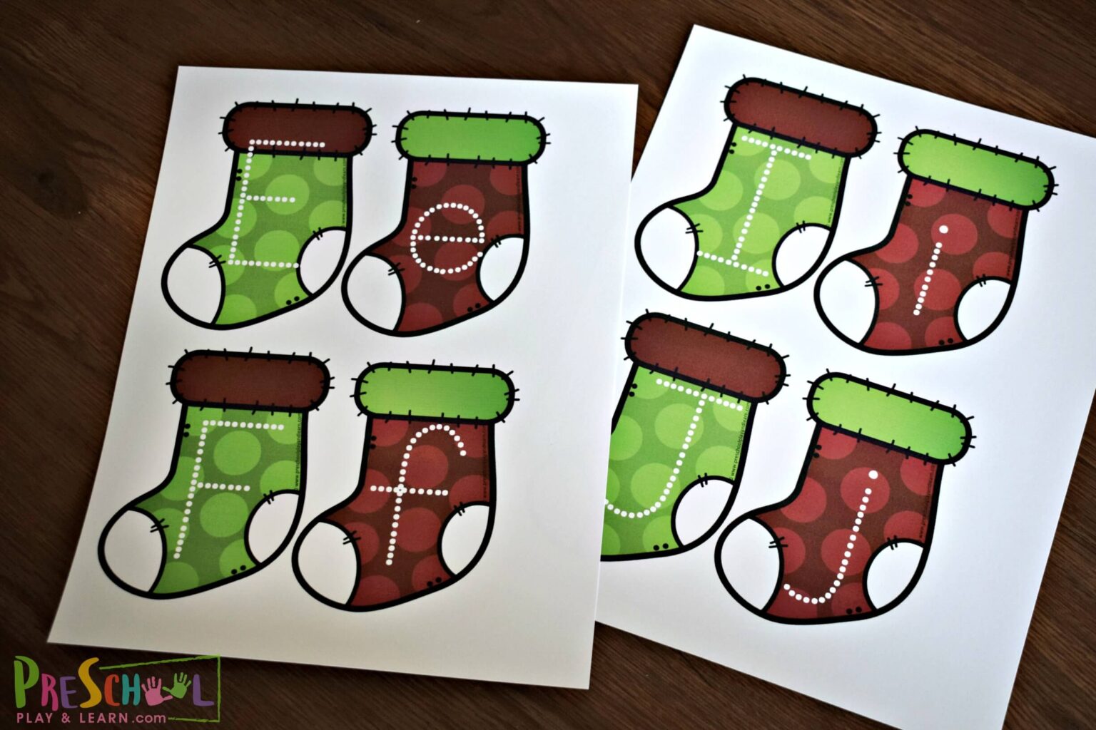 🎄 FREE Christmas Alphabet Printable Activity Tracing & Matching