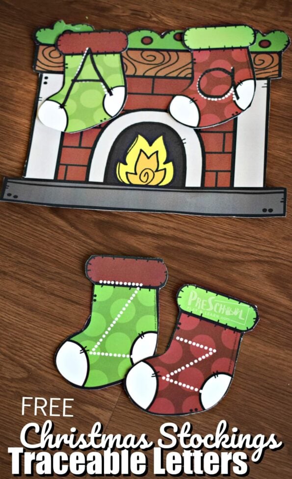 🎄 FREE Christmas Alphabet Printable Activity Tracing & Matching