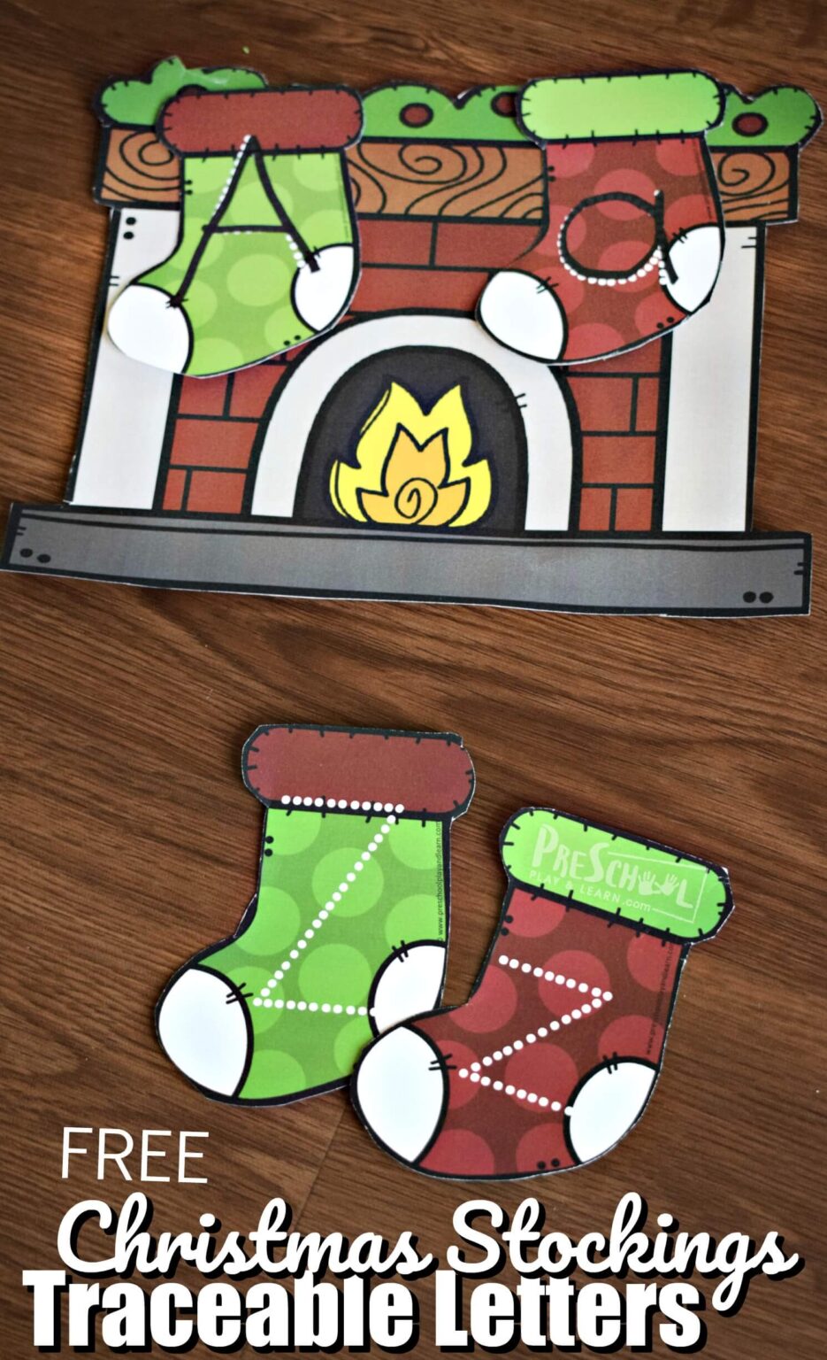 🎄 FREE Christmas Alphabet Printable Activity Tracing & Matching