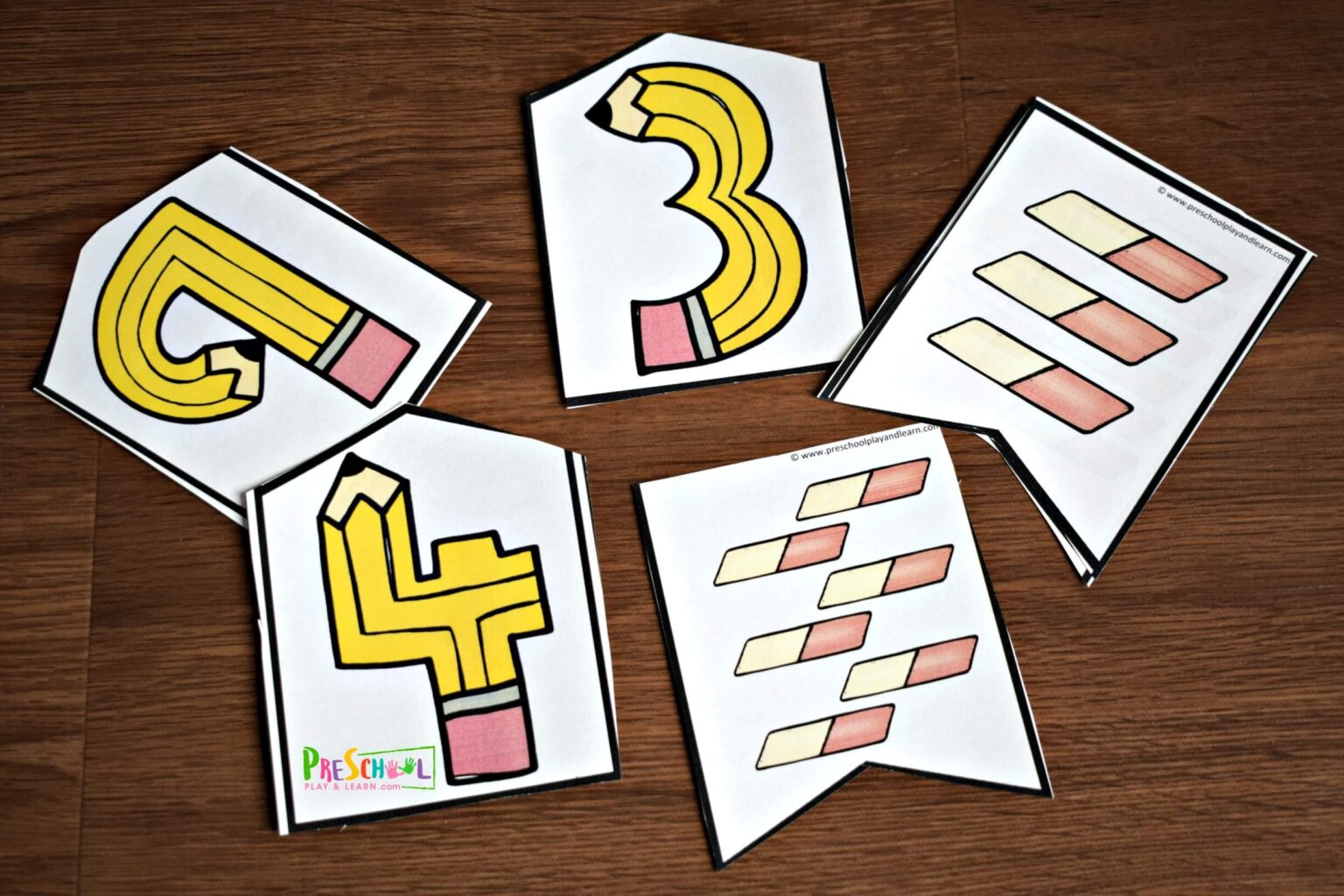 FREE Printable Back to School Math Counting Puzzles