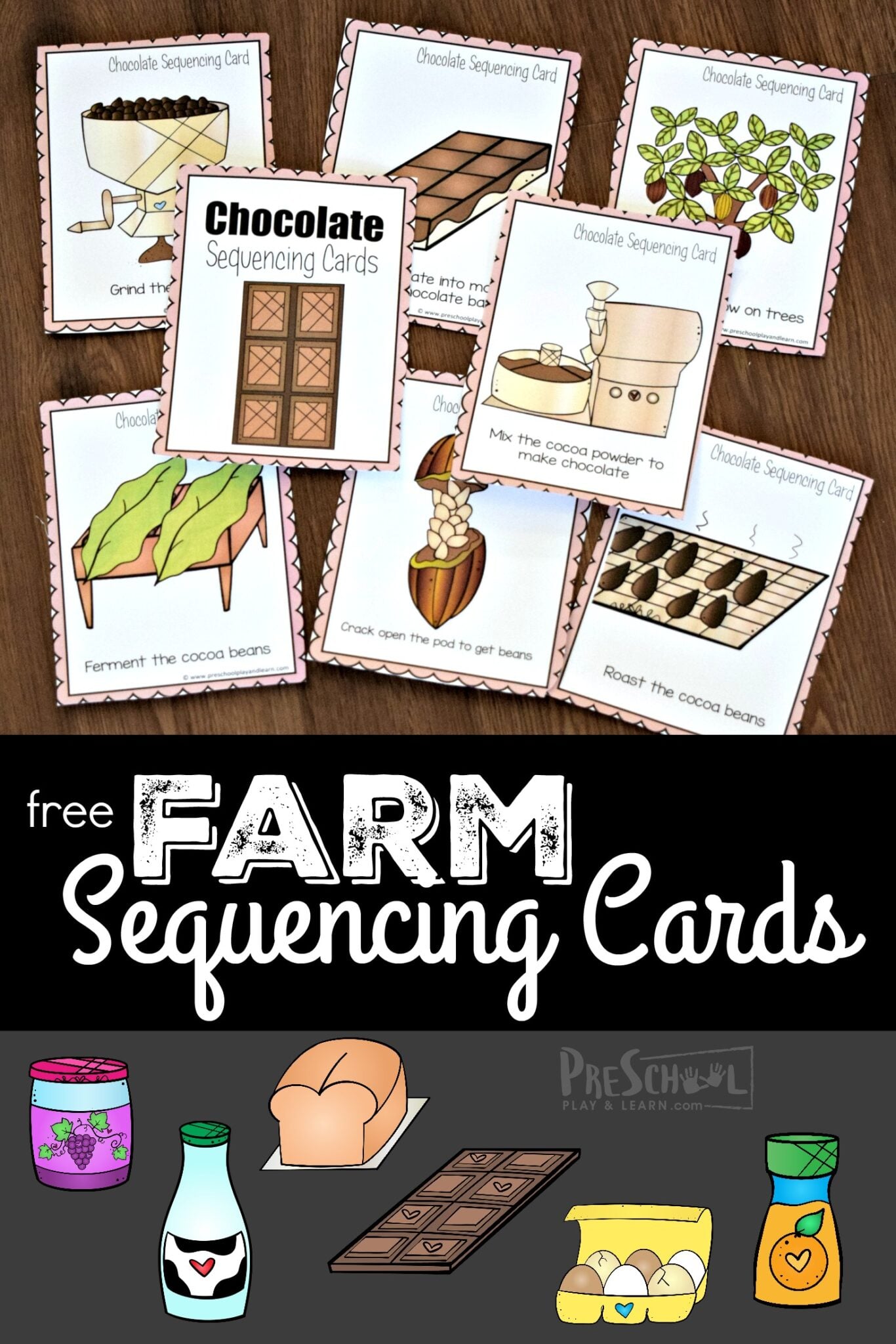 🍂 FREE Printable Fall Sequencing Cards Activity for Preschoolers