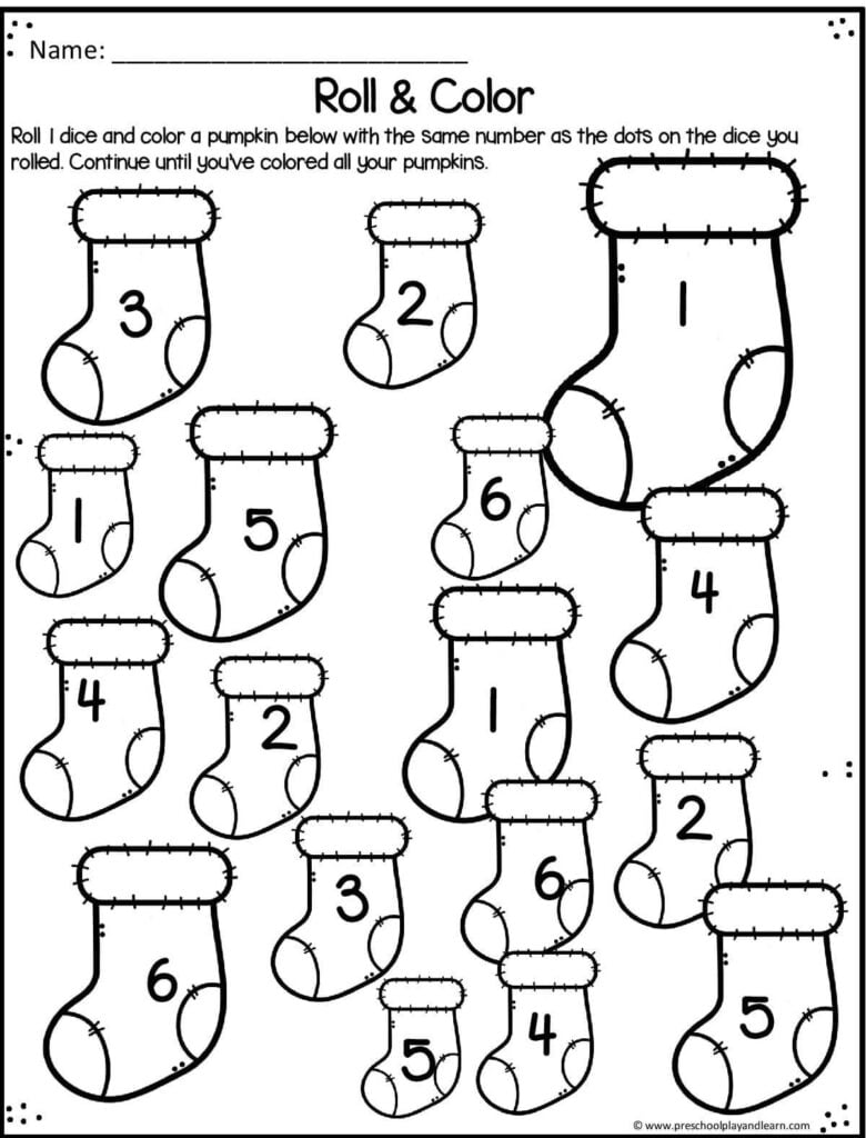 🎄 FREE Printable Christmas Worksheets for Preschool