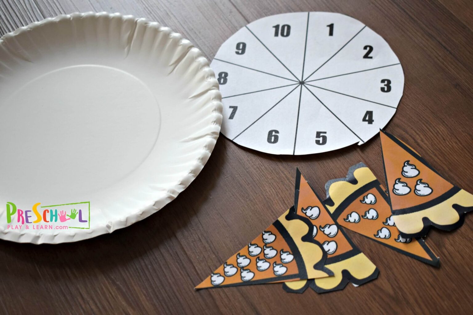 Pumpkin Pie Counting Craft - Free Printable Template