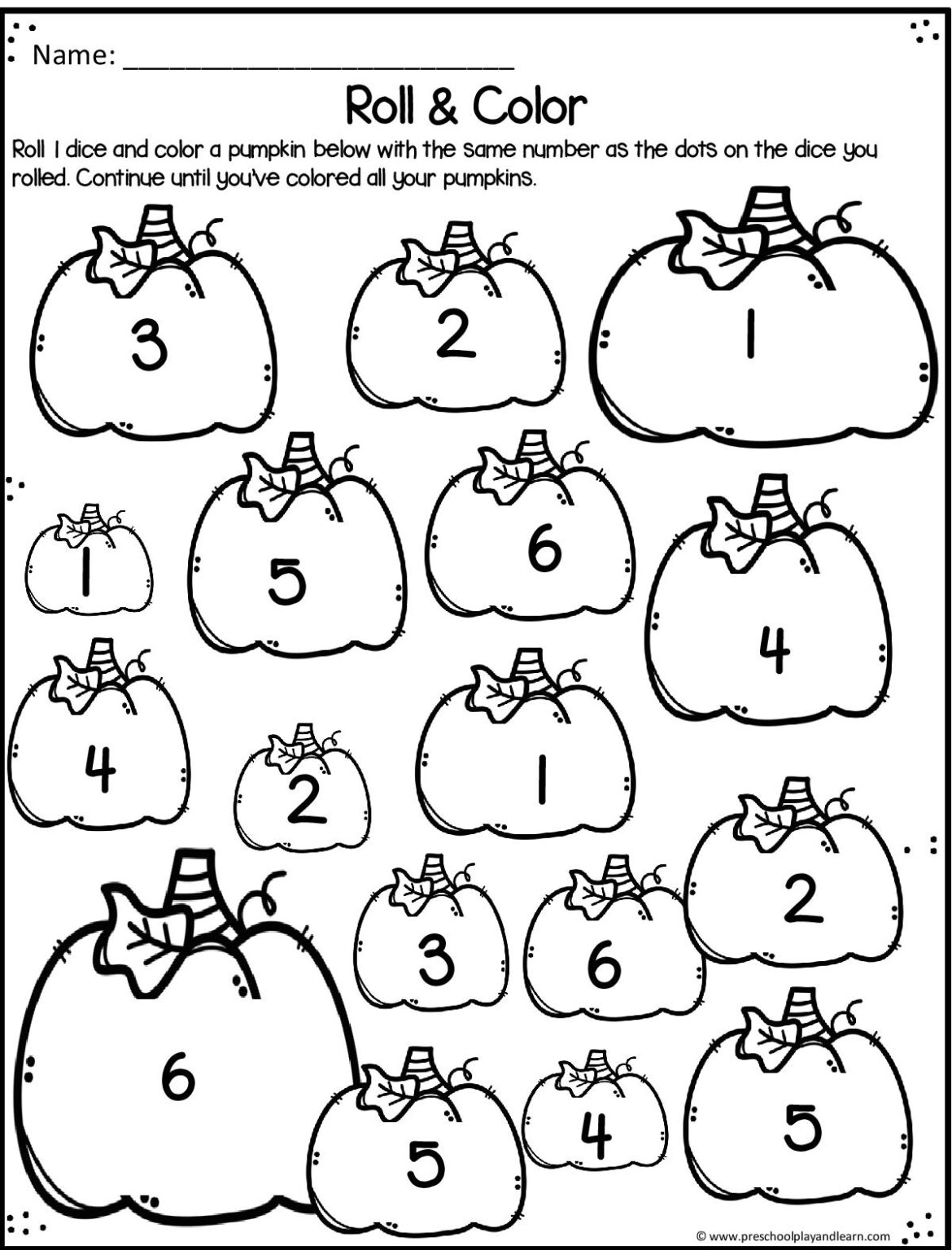  FREE Printable Thanksgiving Worksheets For Preschoolers