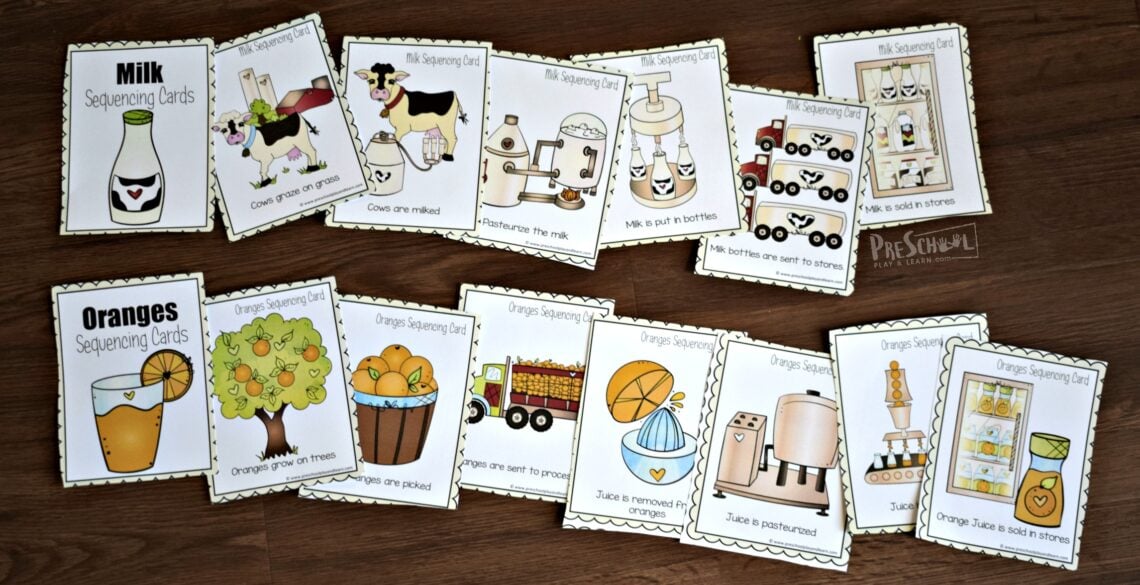 🚜 FREE Printable Farm Sequencing Cards Activity
