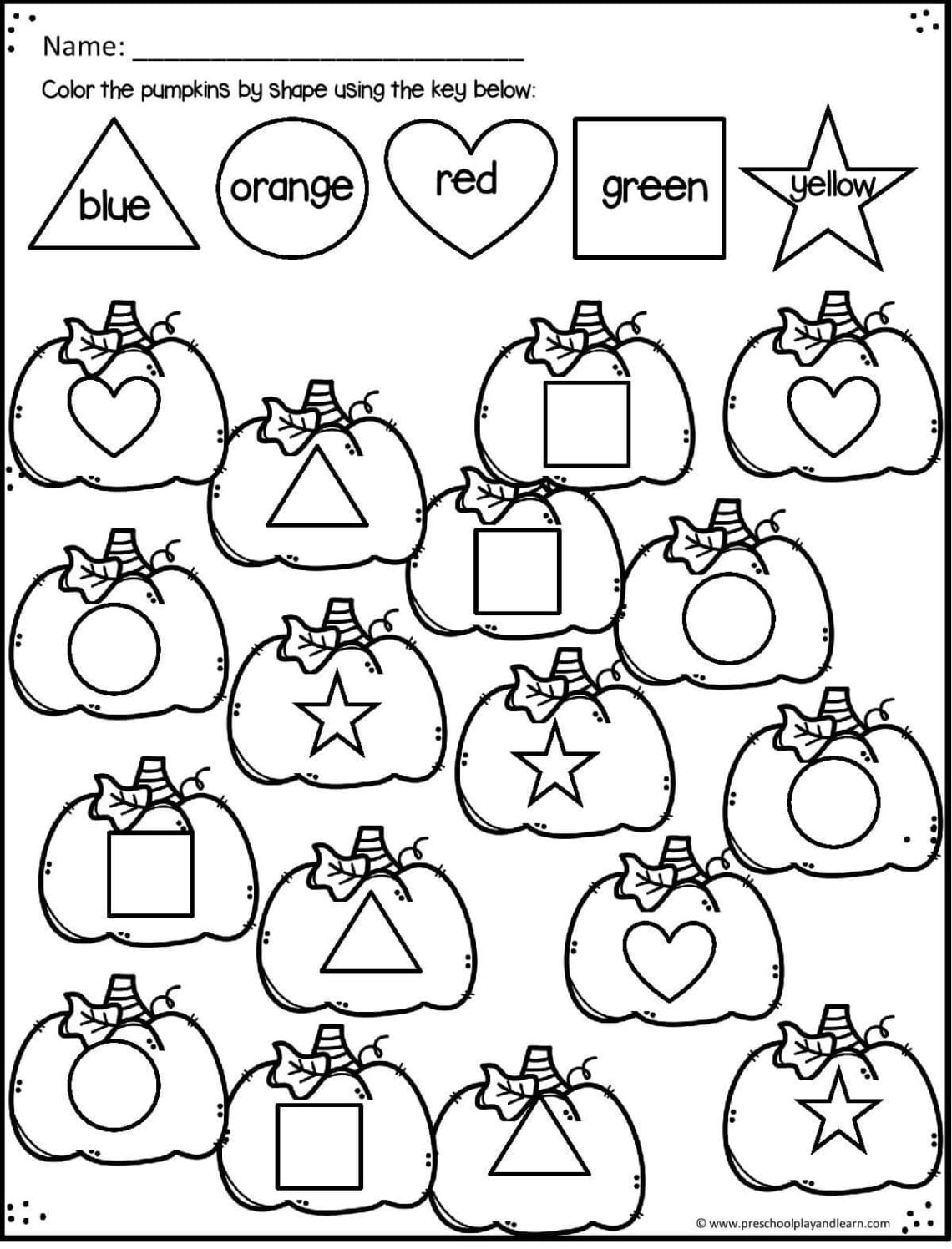 🦃 FREE Printable Thanksgiving Worksheets for Preschool