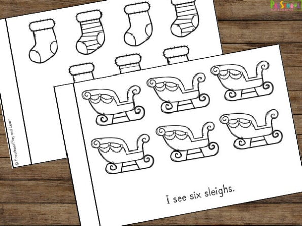 🎄 Twas the Night Before Christmas Printalble Count to 10 Book