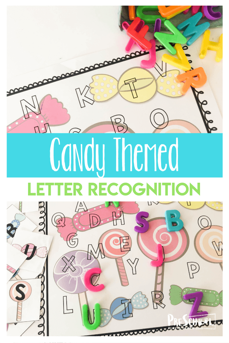 Candy Letter Match - Printable Alphabet Recognition Activity