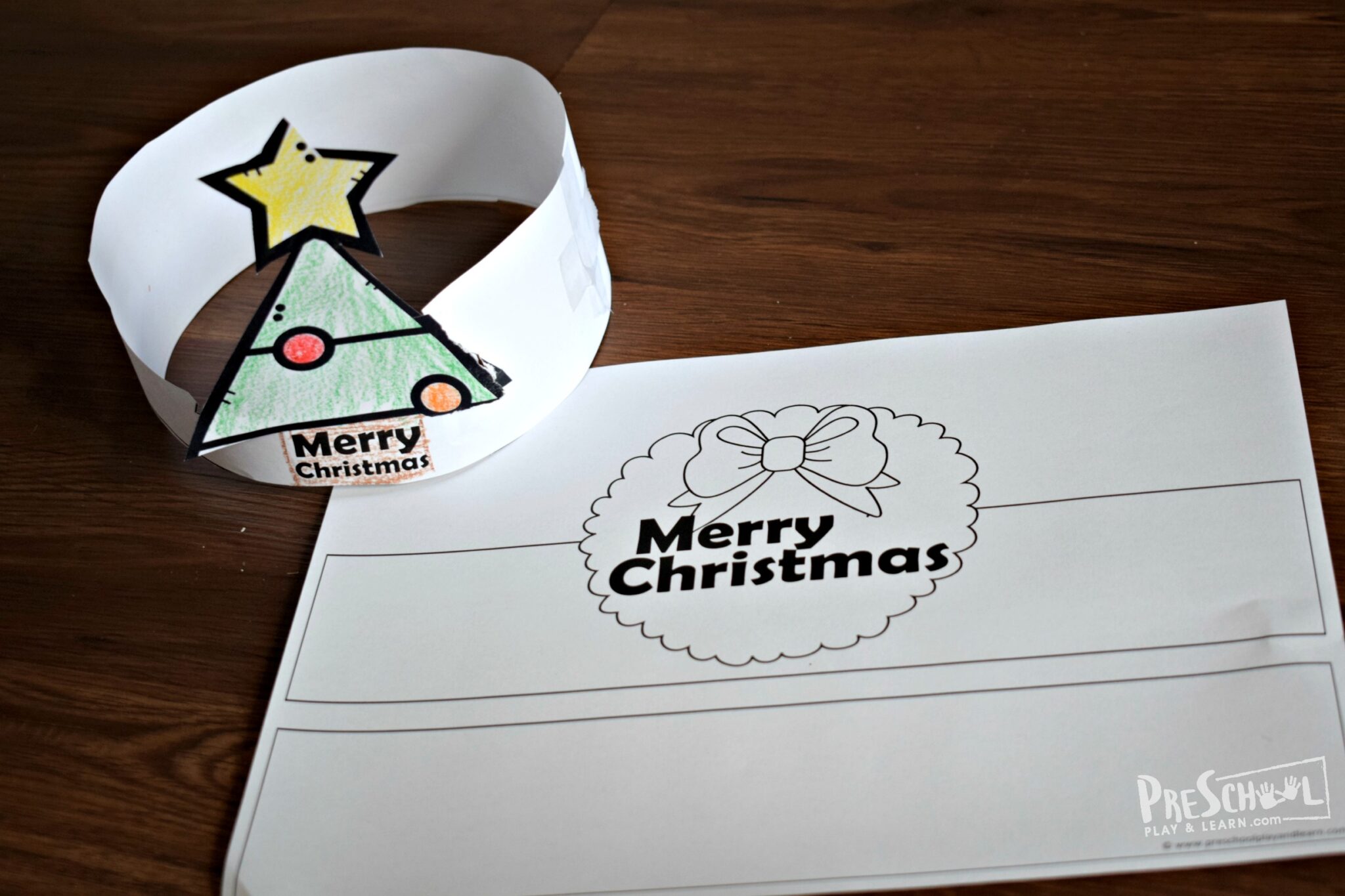 🎄 FREE Printable Christmas Hat Template - Preschool Crafts