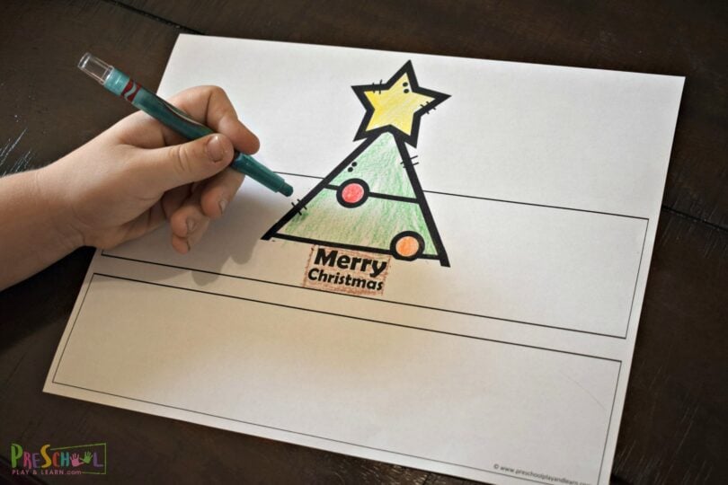 🎄 FREE Printable Christmas Hat Template - Preschool Crafts