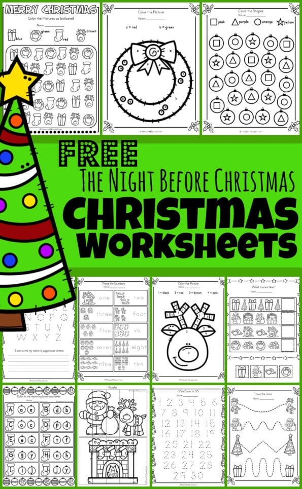🎄 FREE Christmas Alphabet Printable Activity Tracing & Matching