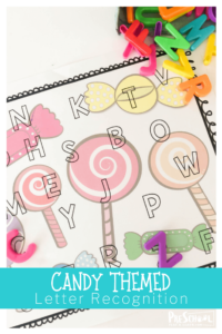 Candy Letter Match - Printable Alphabet Recognition Activity