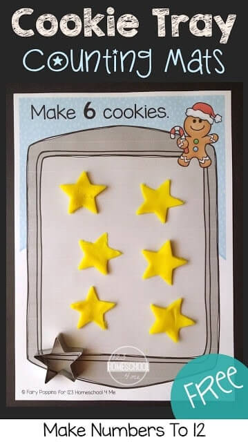 🎄 FREE Printable Count to 20 Christmas Tree Playdough Mats