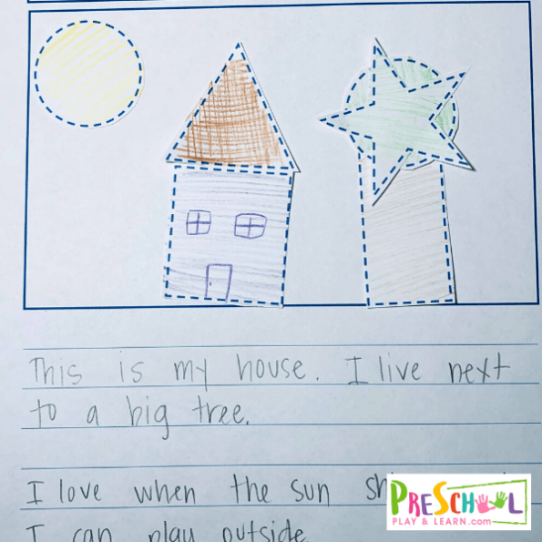 FREE Printable Using Shapes to Make Pictures Worksheets