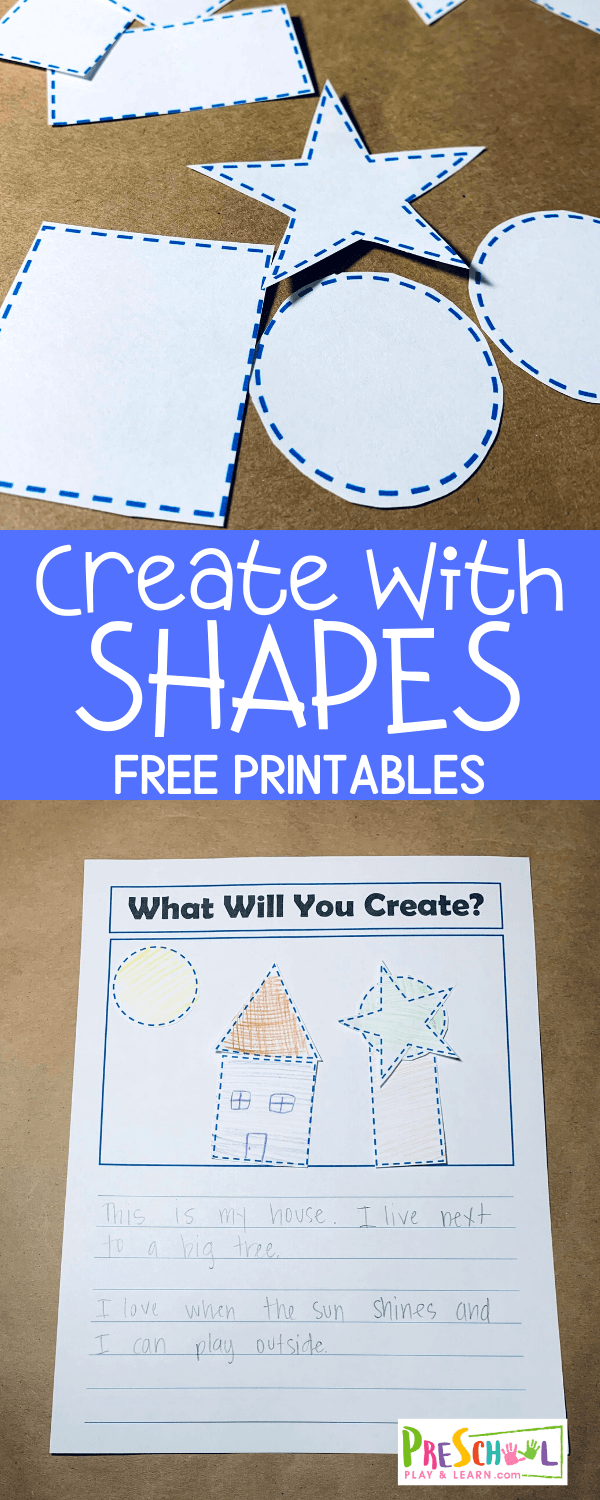 FREE Printable Using Shapes to Make Pictures Worksheets