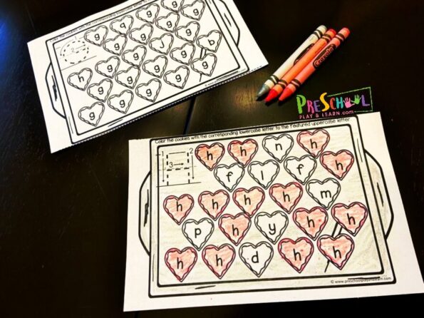 💓 FREE Valentines Day Cookie Letter Find Worksheets
