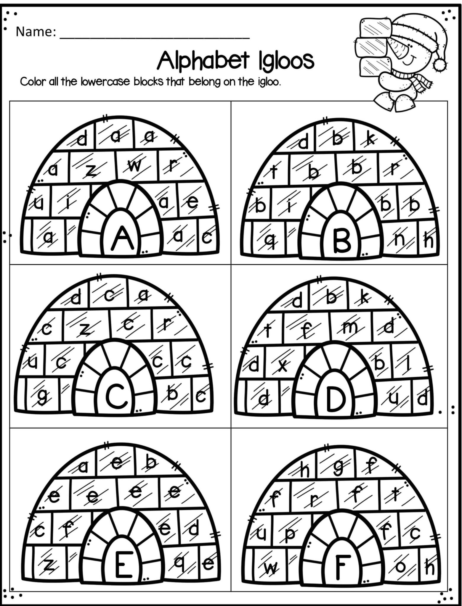 ️️ FREE Winter Worksheets for Preschoolers & Kindergarten